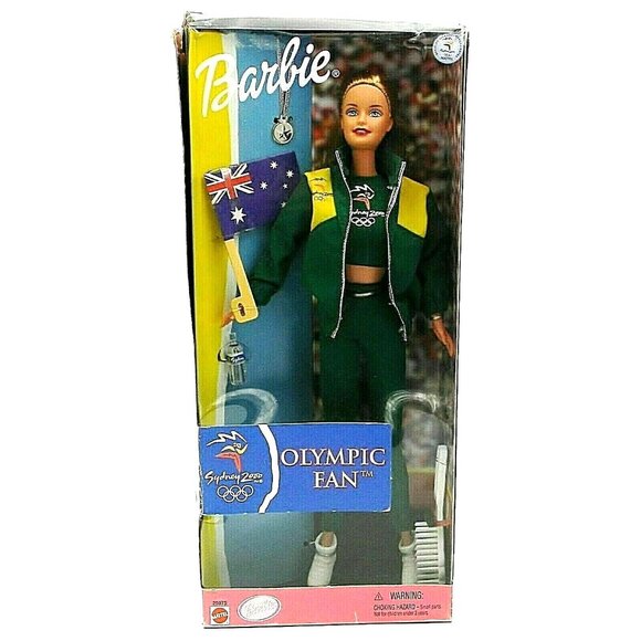 Mattel | Other | Vintage Sydney 200 Olympic Games Fan Barbie Doll W ...